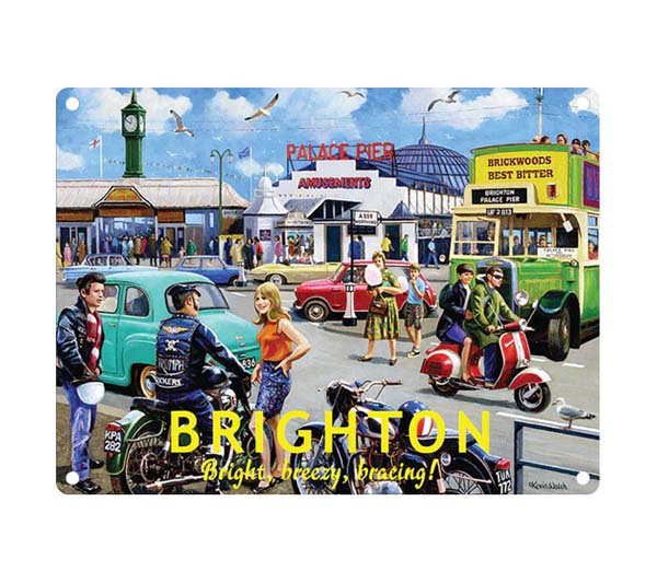 Vintage Themed Metal Posters | Golden Avenues